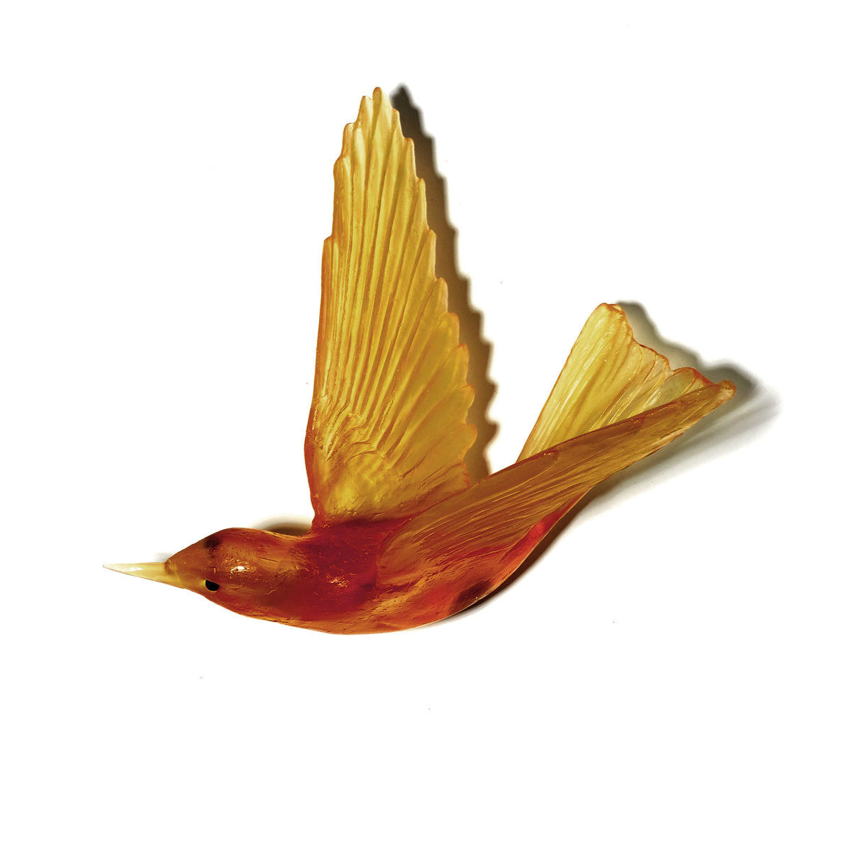Cast Glass Birds - Bellbird - Wings Up by Luke Jacomb – Ferris Wheel